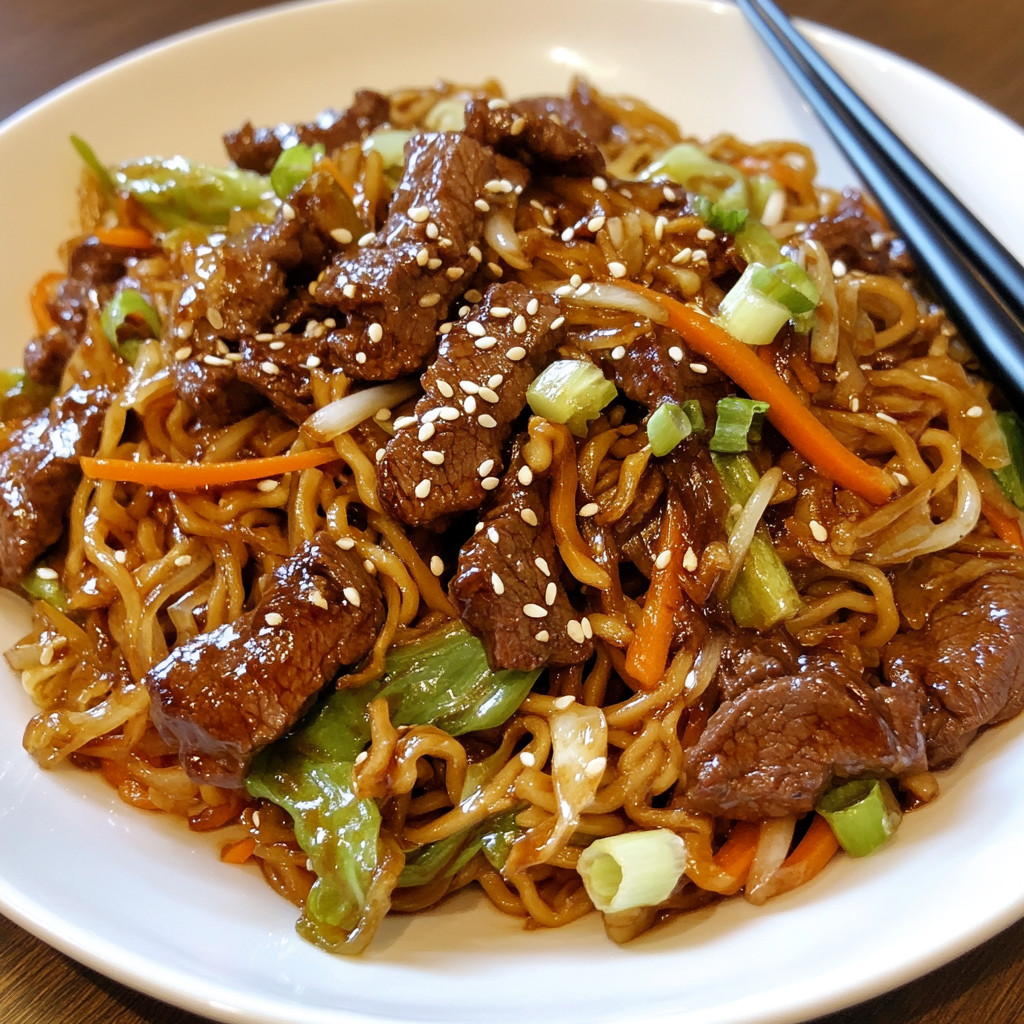Basic Beef Yakisoba: A Simple Japanese Stir-Fry Delight