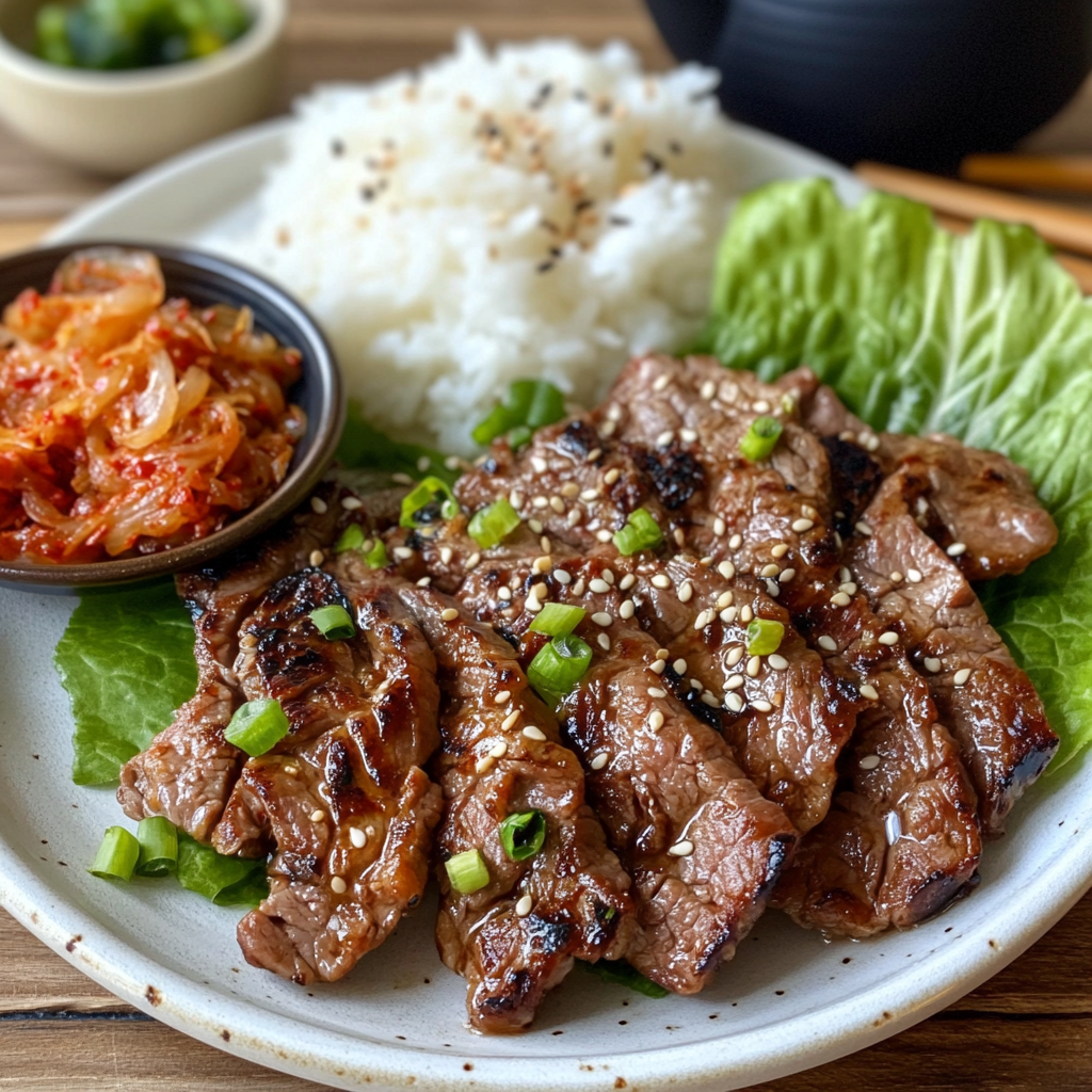 Classic Beef Yakiniku with Soy and Garlic Sauce - The Hungry Goddess
