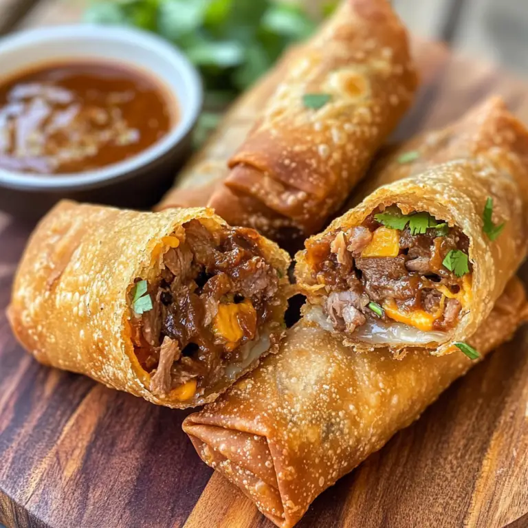 Classic BBQ Beef Egg Rolls: A Crispy, Smoky Delight