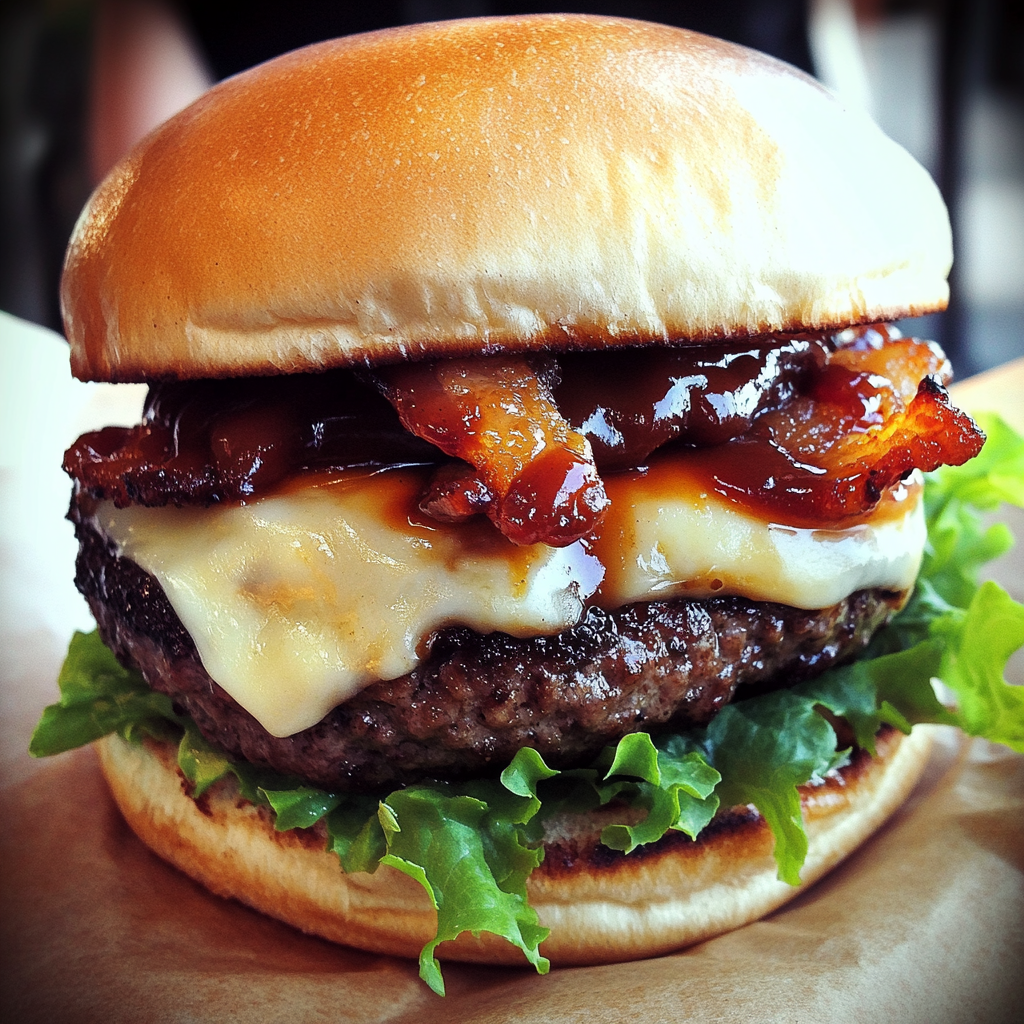 Loaded BBQ Cheeseburger: A Flavor Bomb in Every Bite!