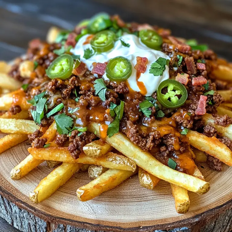Smoky Bacon BBQ Beef Loaded Fries