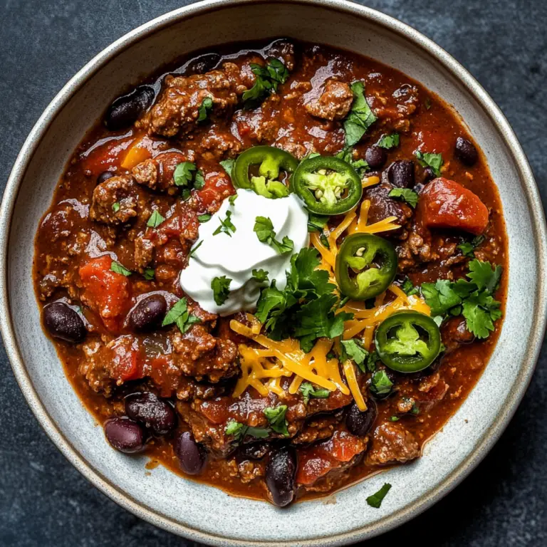 Smoky BBQ Beef and Beans Chili: A Hearty, Bold, and Comforting Classic