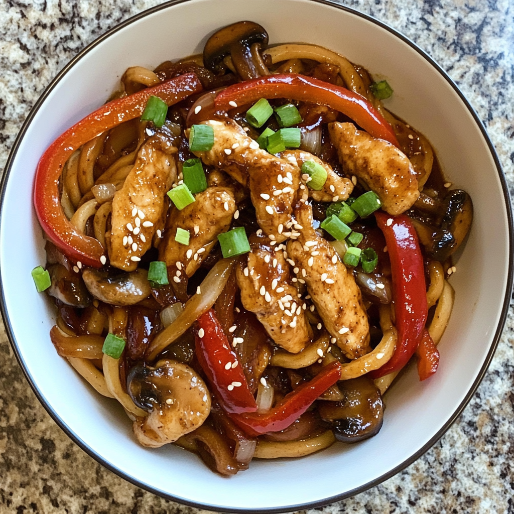 Teriyaki Chicken Udon Recipe: A Sweet & Savory Noodle Delight