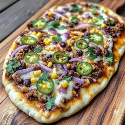 Tex-Mex BBQ Beef Flatbread - The Hungry Goddess