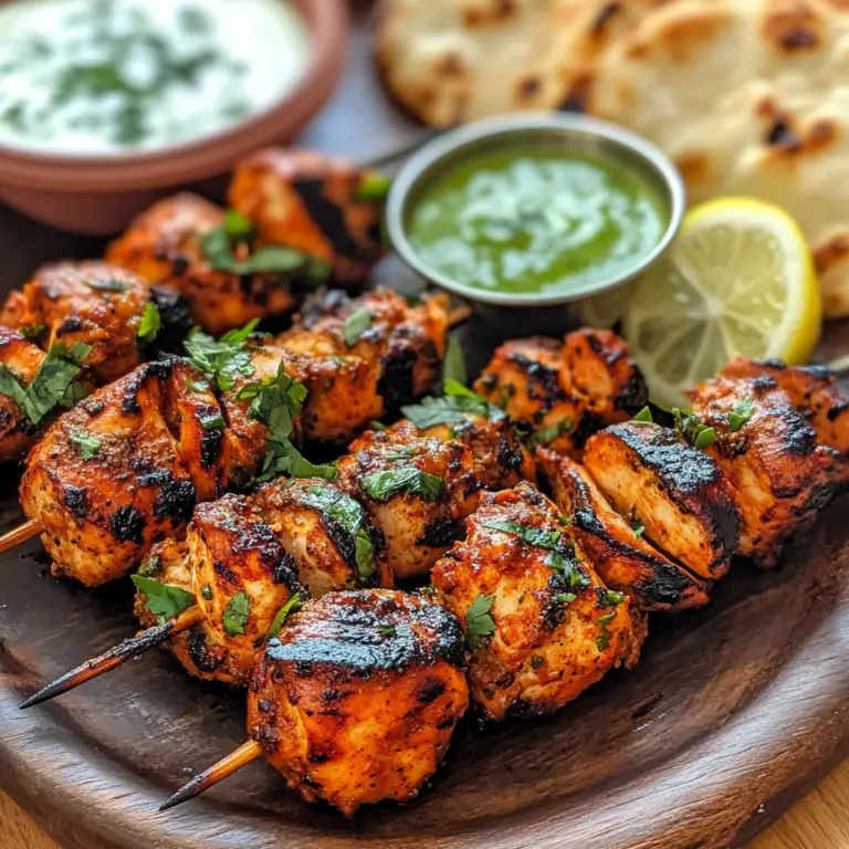 Smoky & Juicy Grilled Chicken Tikka Kabab