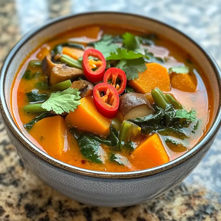 Spicy Thai Vegetable Soup: A Bold and Flavorful Comfort Dish