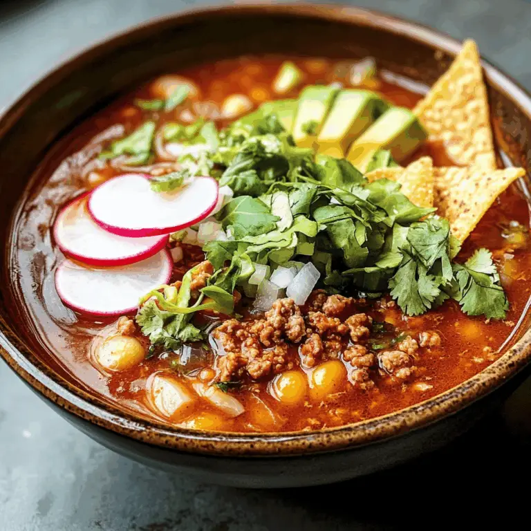 Easy Red Pozole with Ground Pork: A Cozy Crockpot Comfort Classic