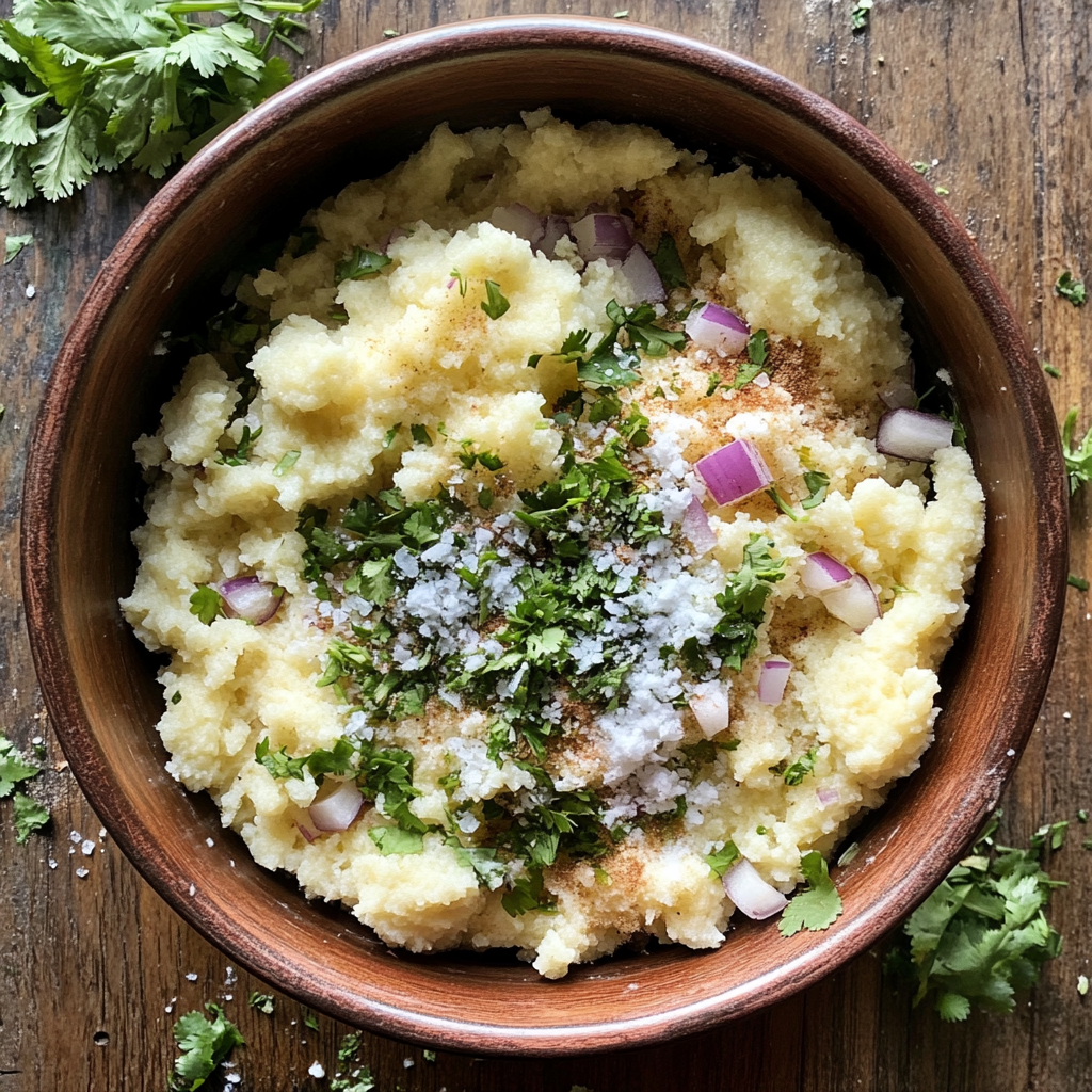 Crispy Caribbean Yucca Cakes with Garlic-Lime Mojo