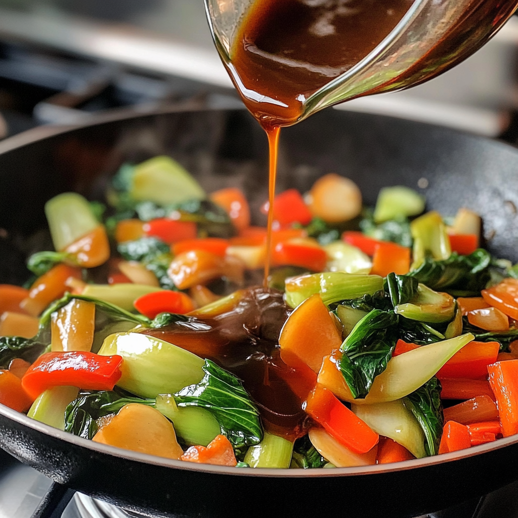 Sautéed Bok Choy with Carrots and Peppers – A Bright, Crunchy Veggie Side