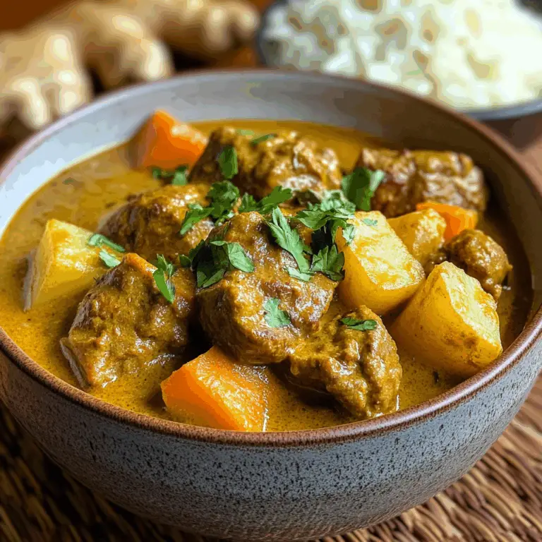 Golden Comfort: Yellow Beef Curry with Lemongrass and Ginger