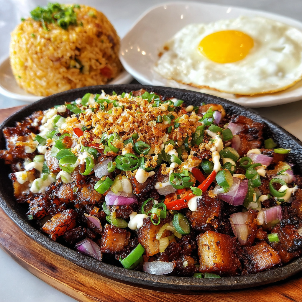 Lechon Kawali Sisig with Garlic Rice: The Ultimate Sizzling Pinoy Treat