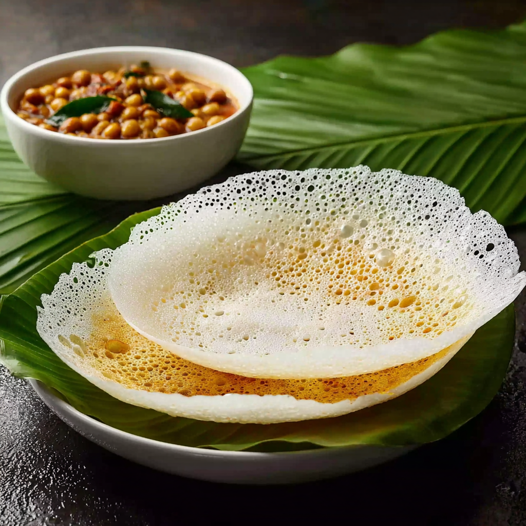 Soft and Fluffy Appam with Fermented Coconut Rice Batter