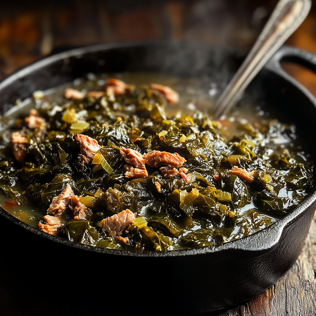 Southern-Style Collard Greens with Smoked Turkey: A Soulful Bowl of Comfort