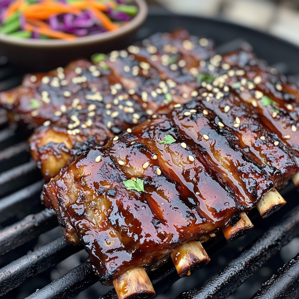 Sticky Asian-Style Ribs with Hoisin Marinade: A Grilled Masterpiece