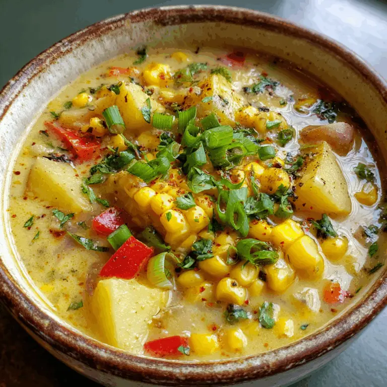 Cozy Coconut Corn Chowder: A Vegetarian Twist on Classic Comfort