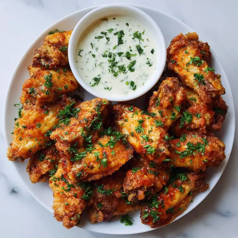 Creamy Buttermilk Ranch “WingStop‑Style” Wings