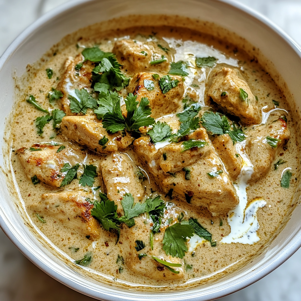 Creamy Malai Chicken with Cashews and Spices – A Traditional Recipe