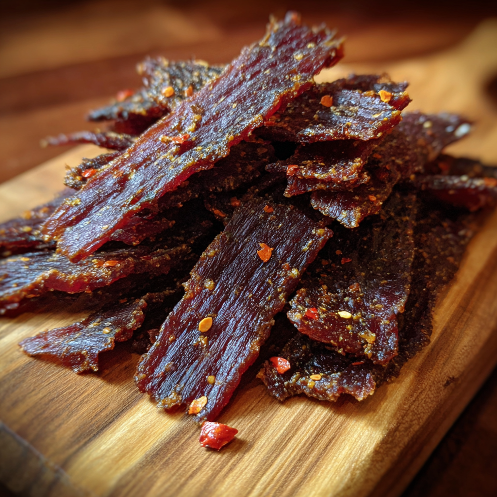 Hickory-Smoked Venison Jerky with Brown Sugar: A Sweet and Smoky Treat