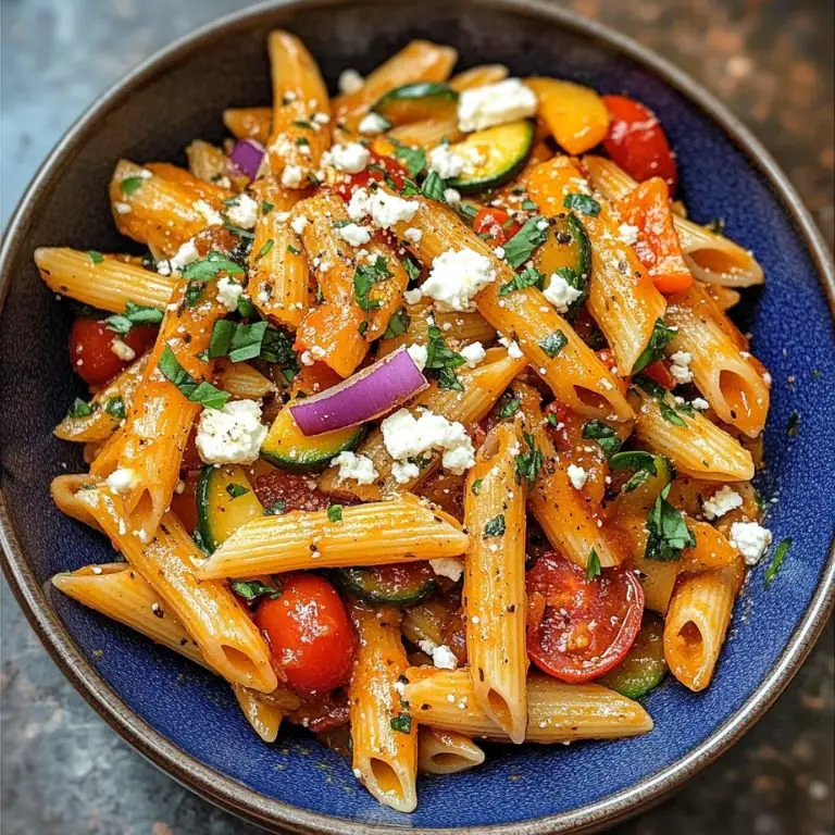 Honey‑Chili Crunch Pasta with Roasted Veggies
