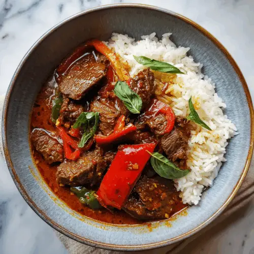 Slow-Cooked Thai Red Beef Curry with Lemongrass: Comfort in a Bowl