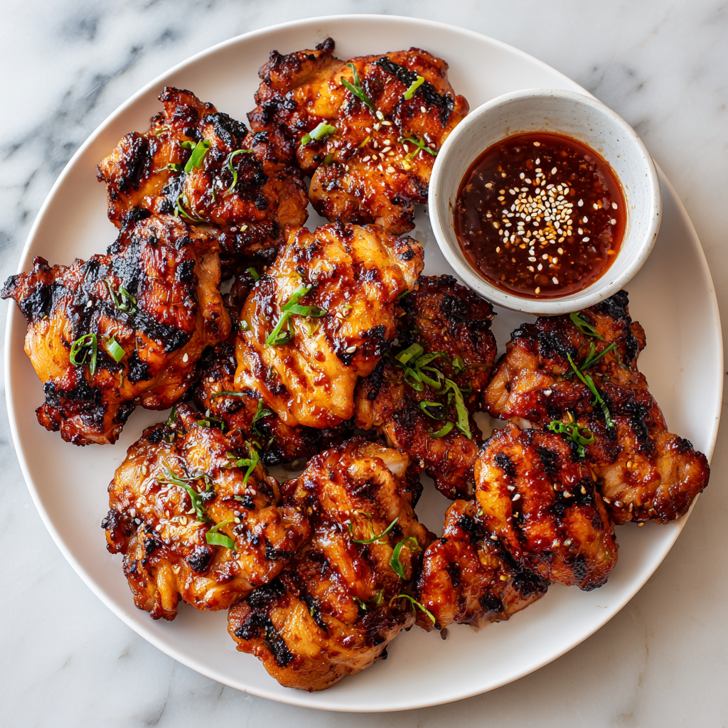 Grilled Korean Chicken Thighs with Ssamjang Sauce: A Flavor-Packed BBQ ...