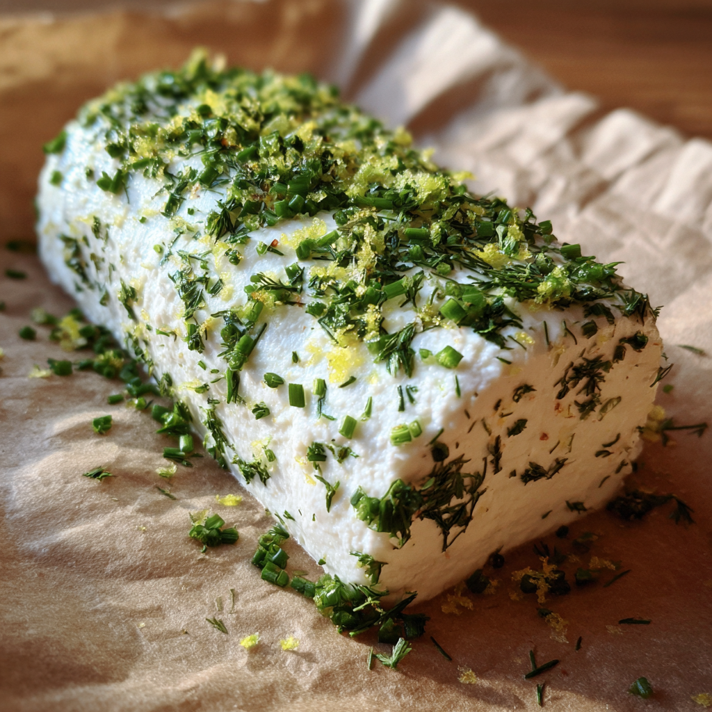 Vegan Goat Cheese with Fresh Dill and Chive Coating: A Creamy Classic ...
