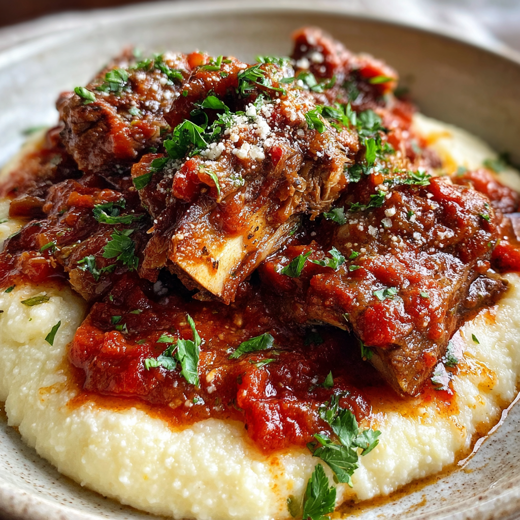 Rustic Comfort: Country Style Pork Ribs in Red Wine Marinara