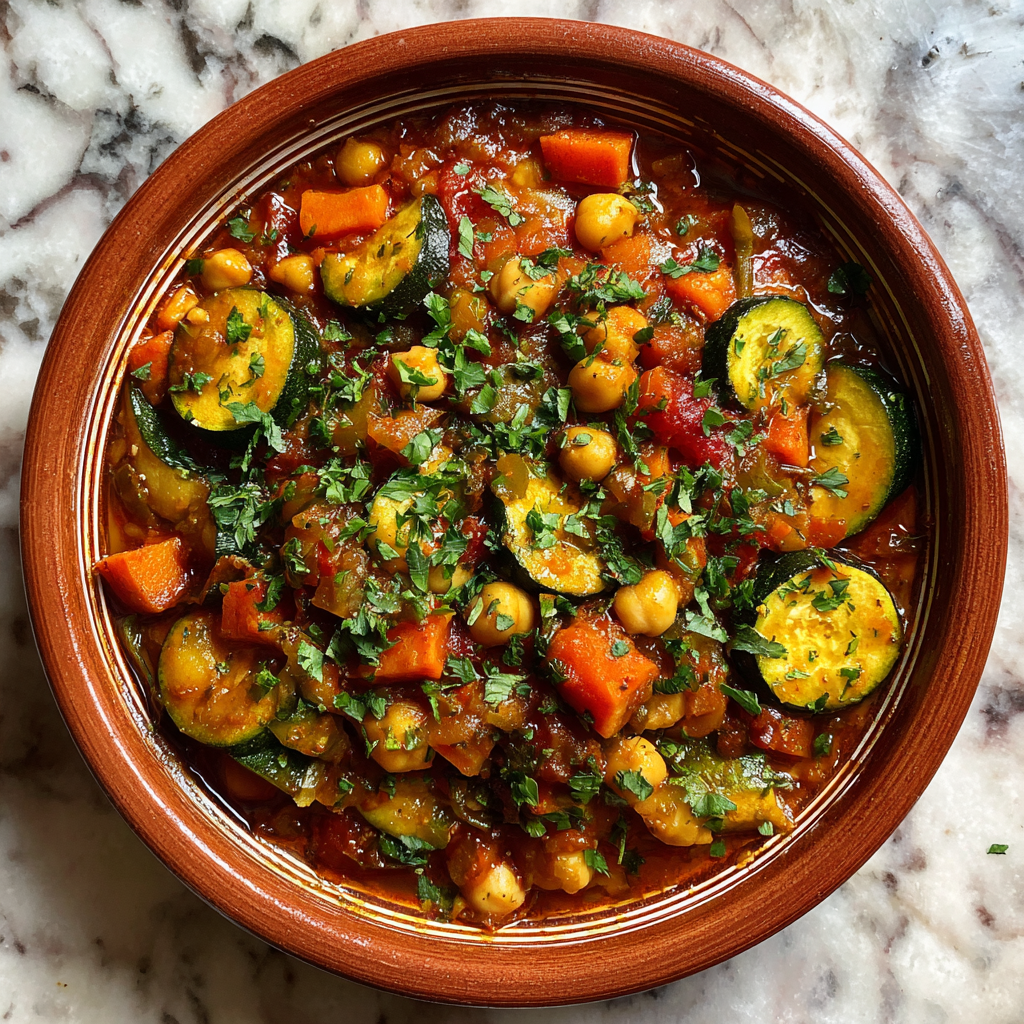 Moroccan Chickpea and Zucchini Tagine Side: A Fragrant and Hearty ...