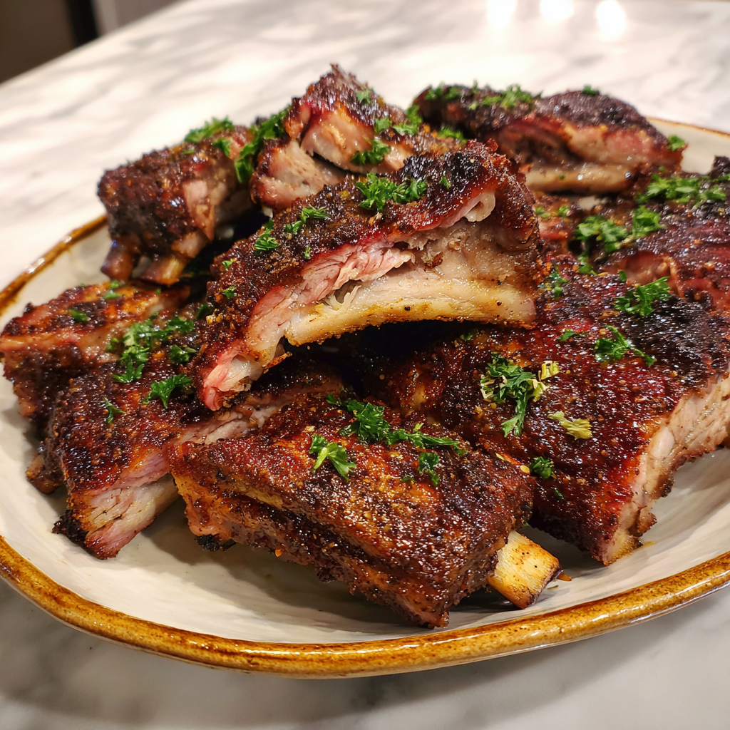 Smoked Country Style Ribs with Dry Apple Spice Rub: A Backyard BBQ Favorite
