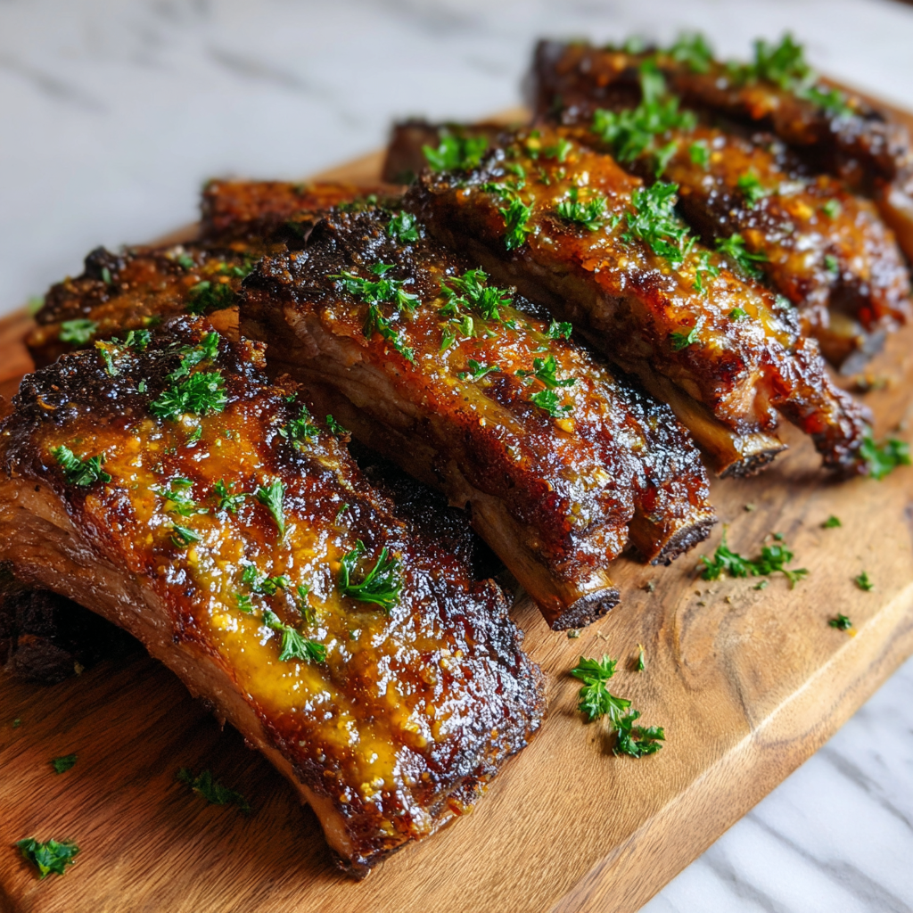 Maple Mustard Ribs: Pressure Cooked to Tender Perfection