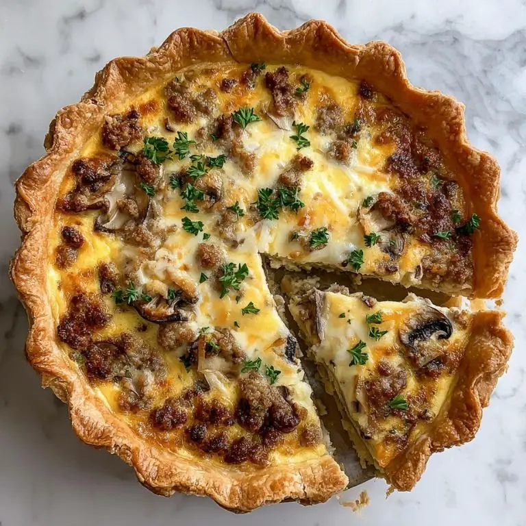 Sausage and Mushroom Quiche: A Savory Slice of Comfort