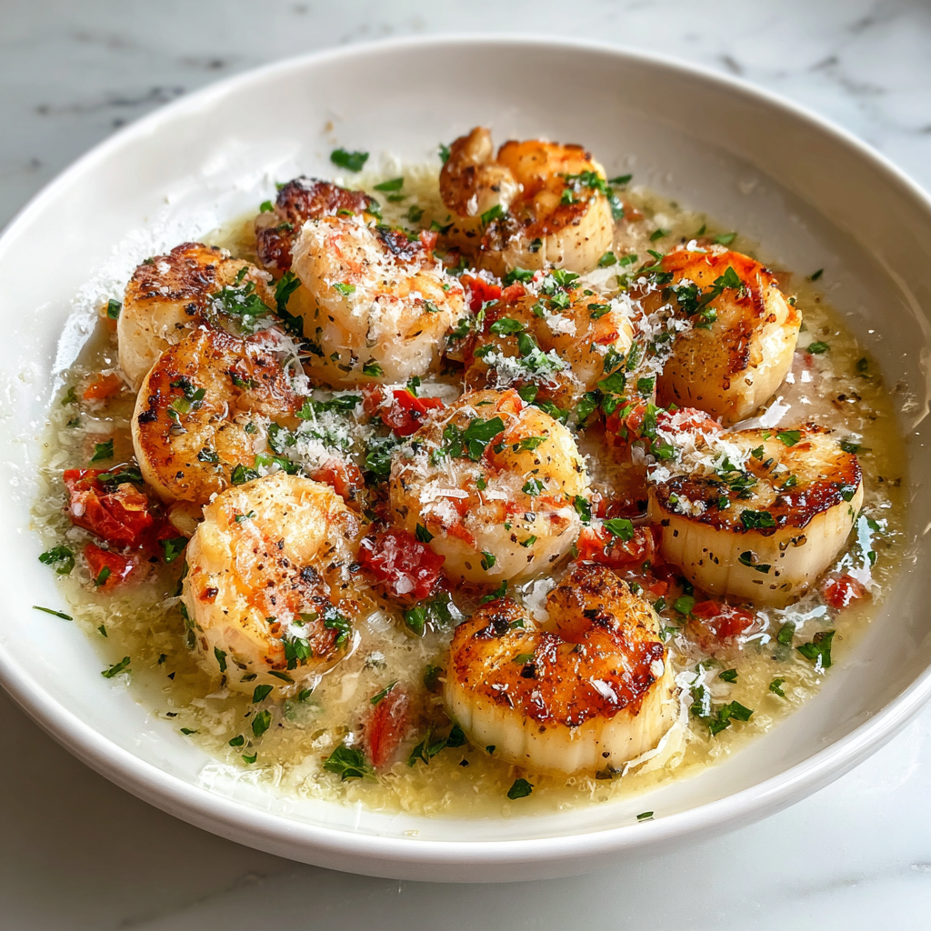 Scampi Sauce with Roasted Red Peppers: A Bold Twist on a Seafood Favorite