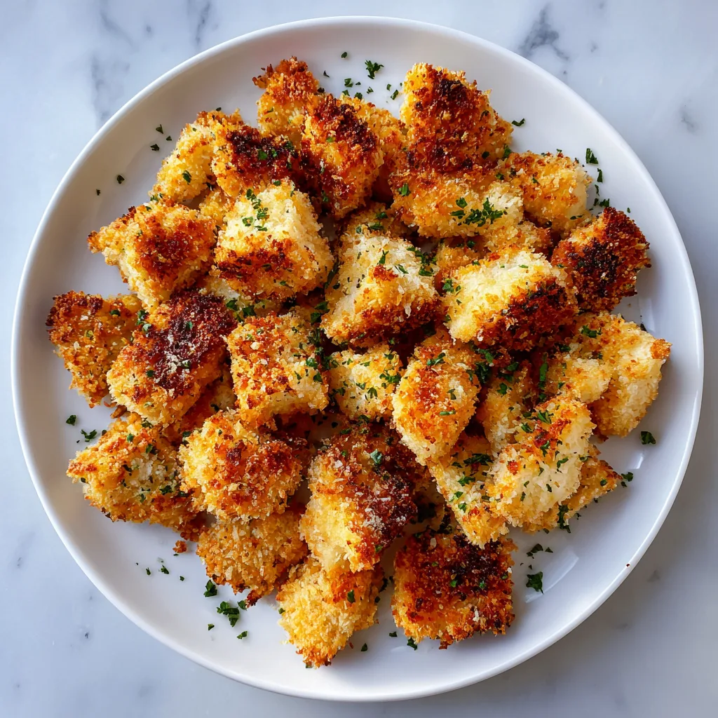 Baked Parmesan Chicken Chunks with Herb Marinade - The Hungry Goddess