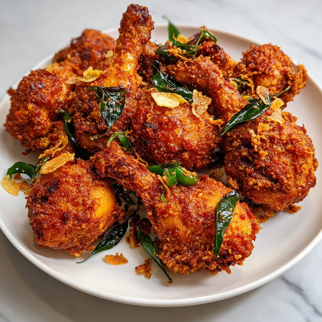 Crunchy Red Chili Chicken 65 Drumsticks - The Hungry Goddess